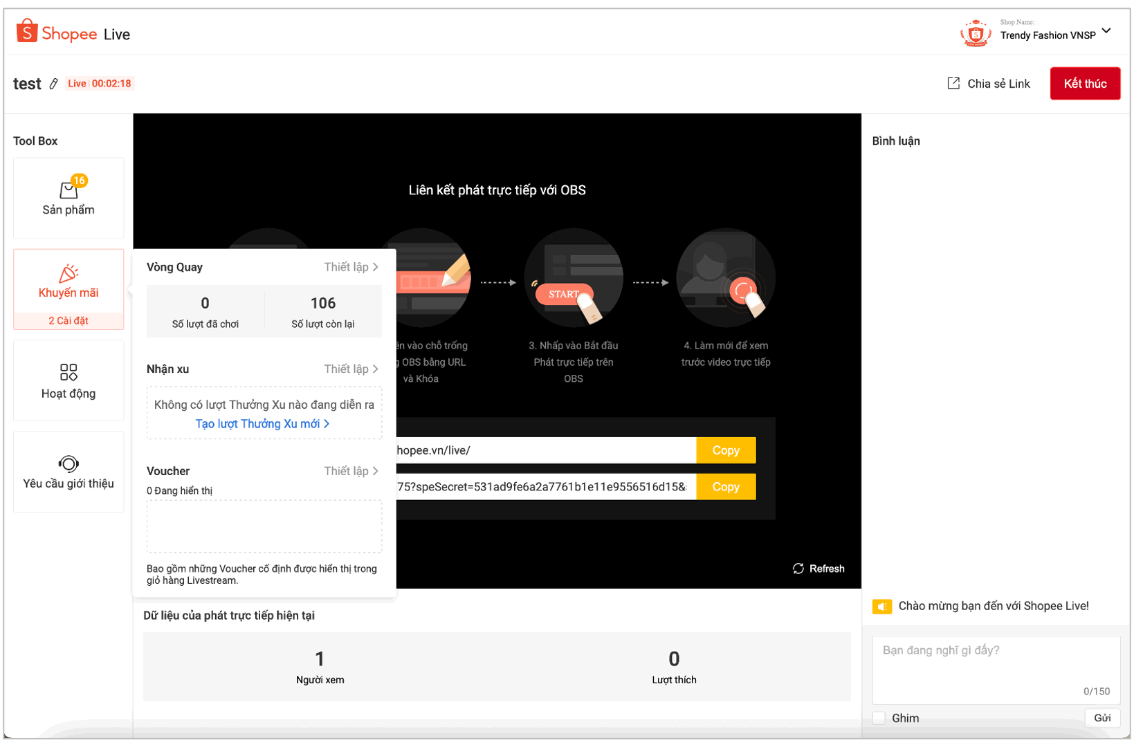 Tính năng Vòng Quay Livestream | Học viện Shopee [Shopee]
