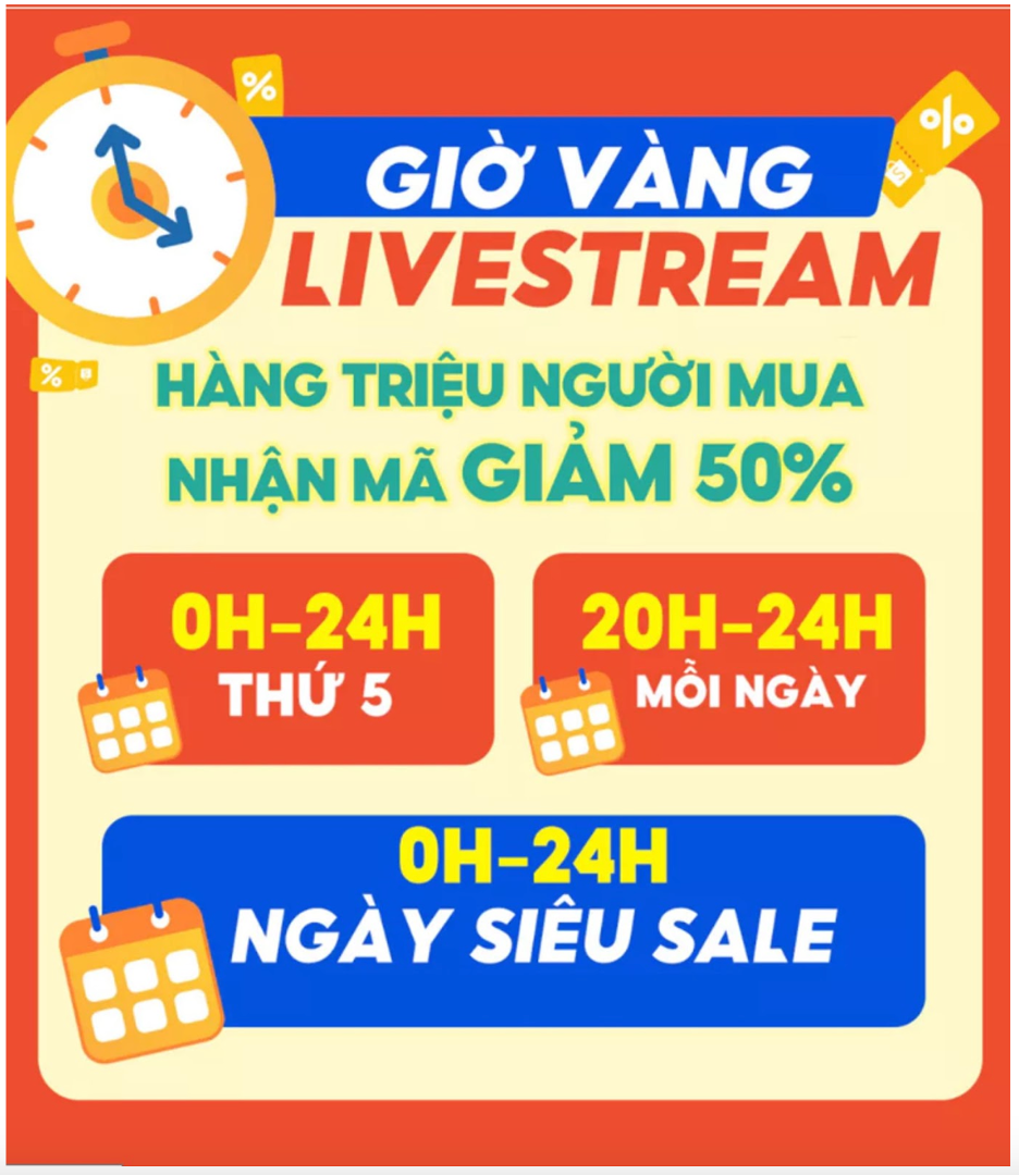 Các chương trình hỗ trợ Người bán từ Shopee Live Tháng 8